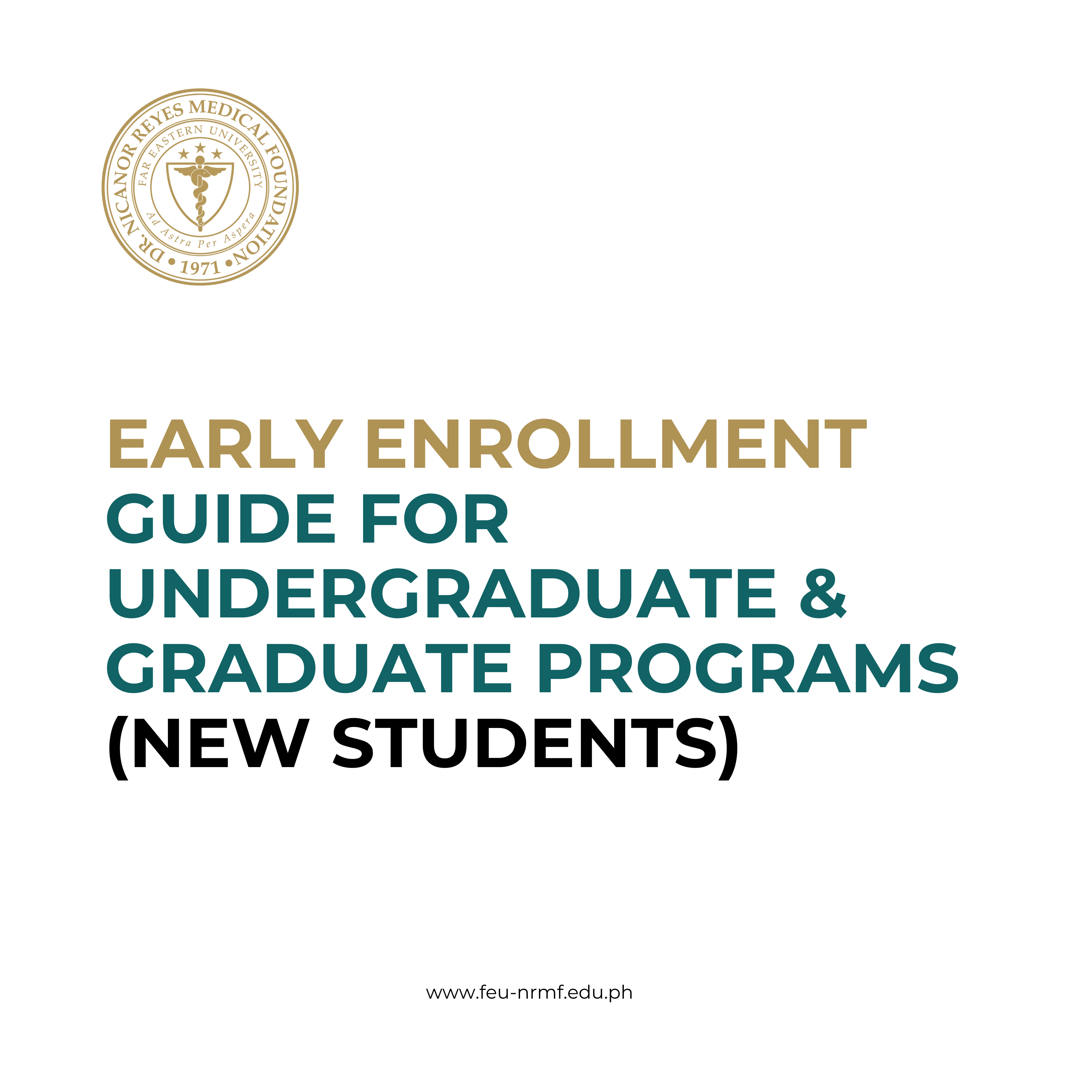Early Enrollment Guide For Undergraduate & Graduate Programs (New ...